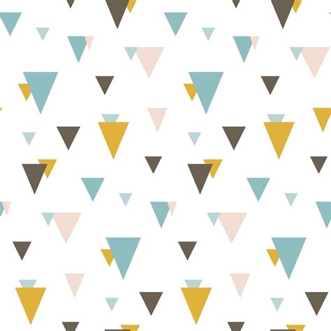 Premium Vector Seamless Pattern With Random Triangles