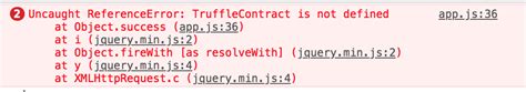 Web Js Uncaught ReferenceError TruffleContract Is Not Defined Ethereum Stack Exchange