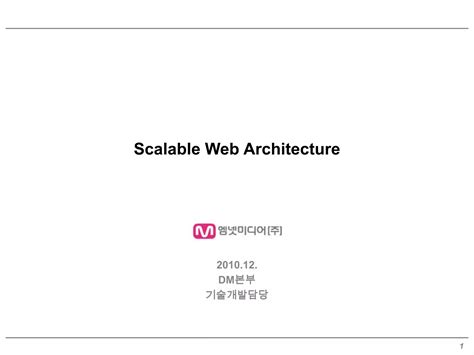 Scalable Web Architecture Ppt