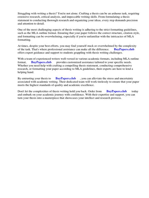 Research Paper Mla Outline Format Download Free Pdf Academic