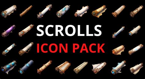 Scrolls Icon Pack In 2d Assets Ue Marketplace