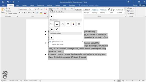 How To Remove Bullets Or Numbering In Word Youtube