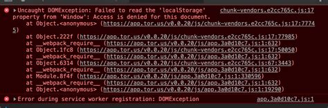 Not Working On Brave Browser Error Uncaught DOMException Failed To