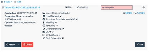 Invalid Zip File Finishing Post Processing On Webodm Aws Ec Webodm