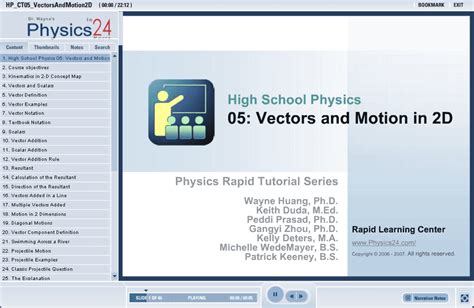 Vectors And Motion In Two Dimensions Physics In Hrs