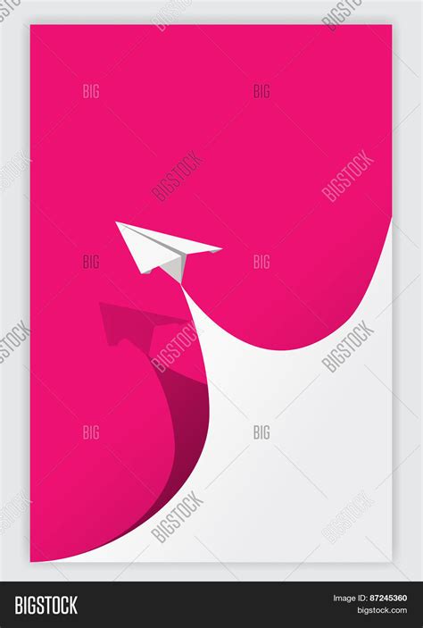 Pink Paper Curl Vector And Photo Free Trial Bigstock