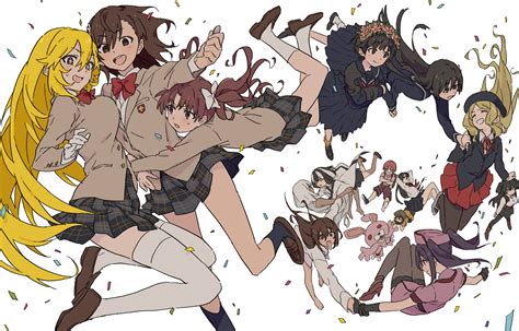 Misaka Mikoto Shirai Kuroko Shokuhou Misaki Saten Ruiko Uiharu Kazari And 10 More Toaru