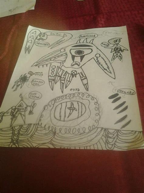 Monster Ideas No Color By Thesilentangrycat On Newgrounds