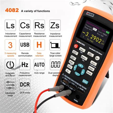 KHz Handheld LCR Meter High Precision Measure Inductance Multimeter