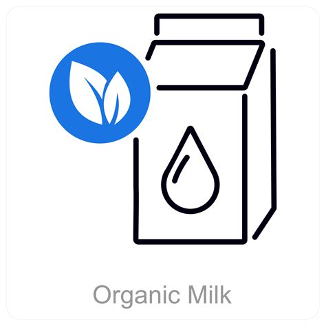 Organic Milk And Dairy Icon Concept 47298440 Vector Art At Vecteezy