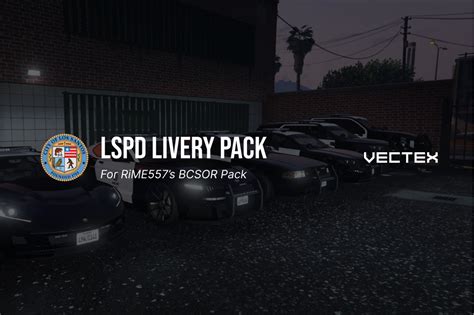 Lspd Liveries For Rime557 S Bcsor Pack Gta5