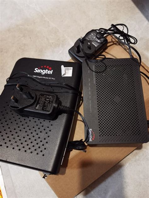 Singtel Network Router And Modem TV Home Appliances Electrical Adaptors Sockets On Carousell