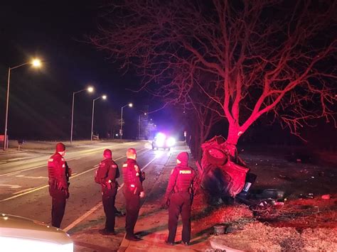 Crash Splits Car In Half On Fort Waynes East Side Teen Critically