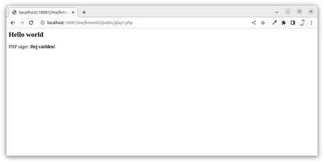 Programmera Din Webbplats Med Php Dbwebb