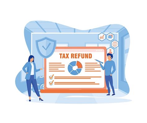 Conceito de reembolso de imposto Declaração de imposto aprovada Ideia