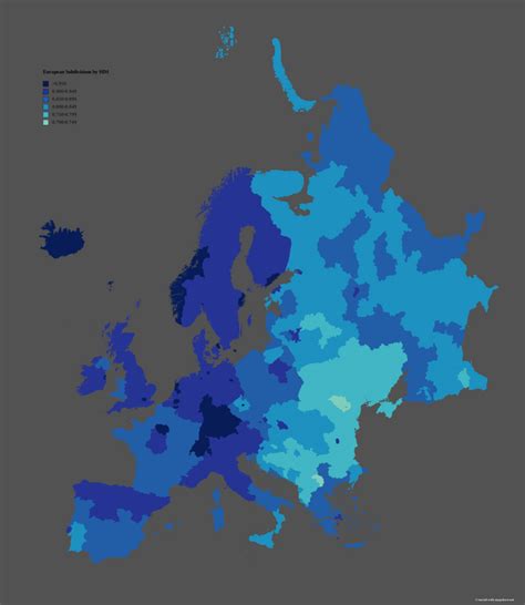 European Subdivisions By Hdi Rmapporn