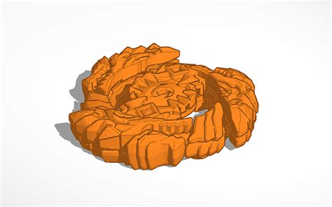 3d Design Geist Fafnir Beyblade Old Plastic Gen Attack Ring Tinkercad