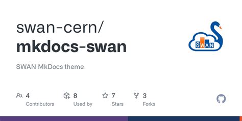 GitHub Swan Cern Mkdocs Swan SWAN MkDocs Theme