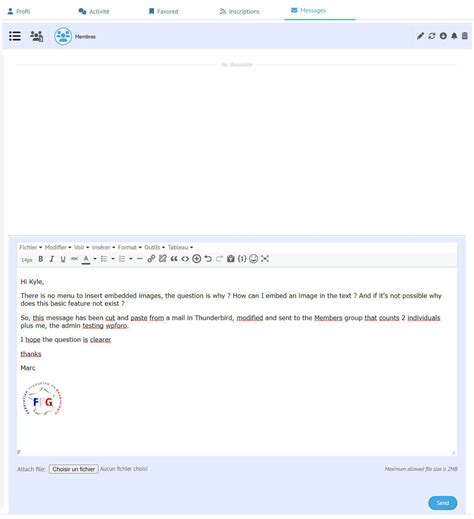 Logo Insertion In Pm Wpforo Private Messages Gvectors Team Forum