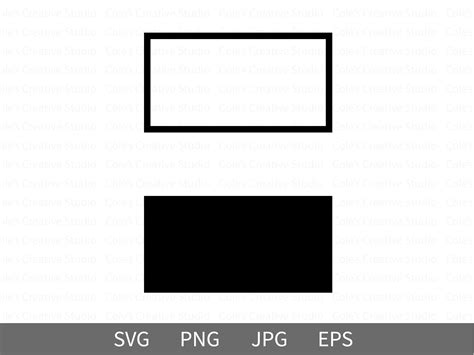 Filled Rectangle Svg Rectangle Outline Svg Filled Rectangle