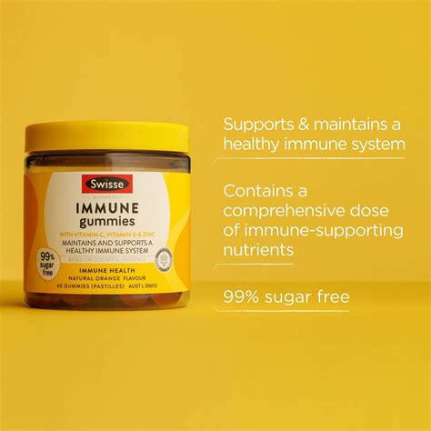 Swisse Ultiboost Immune Gummies For Immune System Support 60 Pack