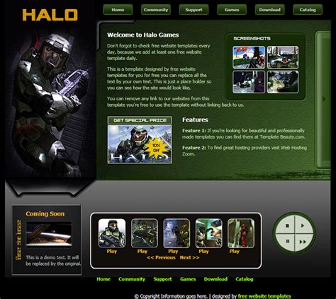 Free Halo Website Template Free Website Templates HTML CSS Templates Open Source Templates