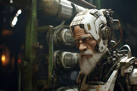 Premium Ai Image Melancholy Of A Robotic Soul In This Illustration