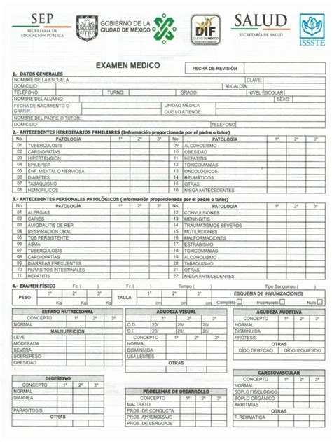 Certificado Médico Escolar Formato Para Imprimir