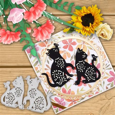 Metal Cats Cutting Dies For Card Making Scrapbooking Diy Album Paper