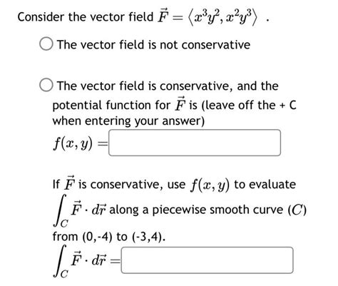 Solved Der The Vector Field F X3y2x2y3 The Vector Field