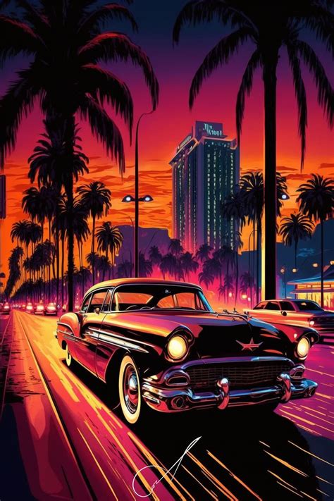 Classic Car Vintage Art In