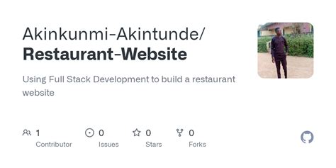 GitHub Akinkunmi Akintunde Restaurant Website Using Full Stack Development To Build A