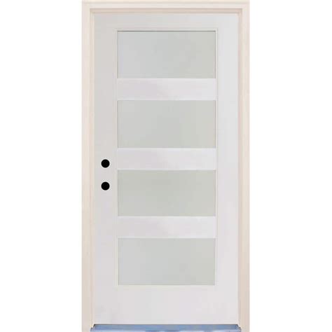 Builders Choice 36 In X 80 In Elite Satin Etch Glass Contemporary 4