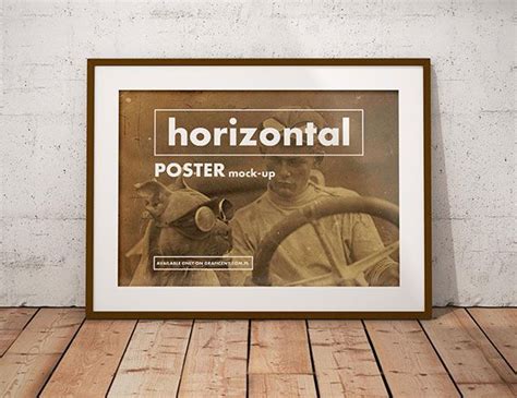 Free Horizontal Photo Frame Mockup PSD Files 2