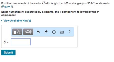 Solved Constants Often A Vector Is Specified By A Magnitude Chegg Com