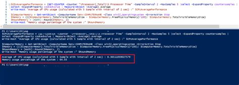 How To Remotely Get Computer Cpu And Memory Usage Powershell