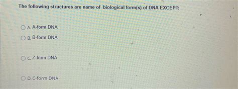 Solved The following structures are name of biological | Chegg.com