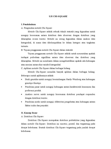 Uji Chi Square Pdf