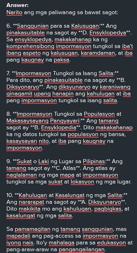 6 Anong Sanggunian Ang Gagamitin Mo Kung Nais Mong Mag Palaganap Ng