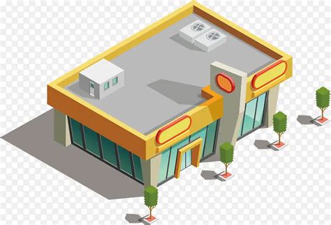 唯美超市3D地标建筑模型房矢量PNG图片素材下载 图片编号qppakejq 免抠素材网