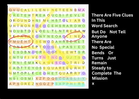 Word Search Secret Message In There S Treasure Inside