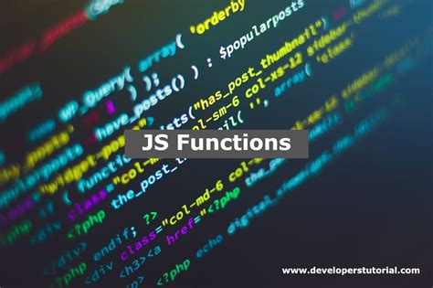 Js Functions Rdeveloperstutorial