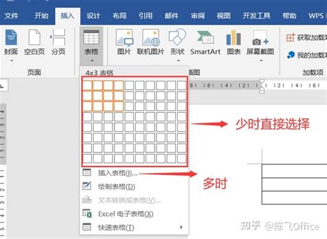 word制作表格详细教程 知乎