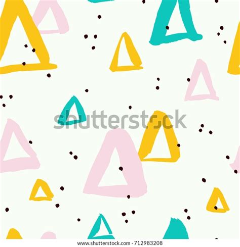 Seamless Abstract Hand Drawn Triangle Pattern Over 46132 Royalty Free Licensable Stock Vectors
