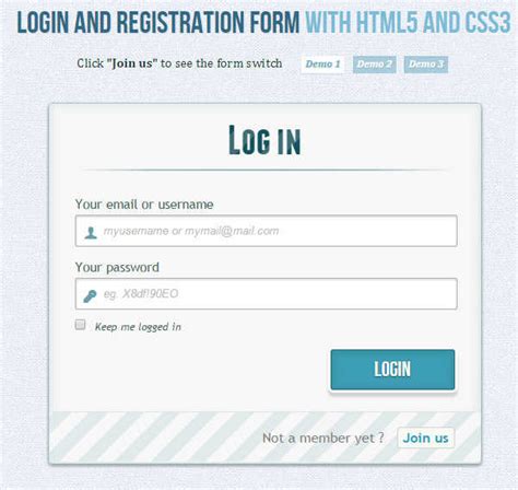 19 Html5 Signup And Registration Forms Free Html Css Format Download