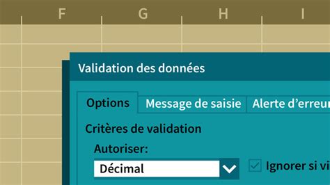 Bienvenue Dans Excel 2016 La Validation Des Données Tutoriel