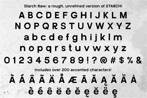 Starch Raw Rough Sans Serif OTF Font ByPeople