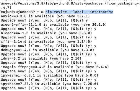 Python更新所有安装的包的办法 贪吃的夜猫子