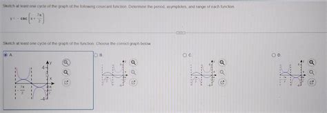 solved sketch at least one cycle of the graph of the