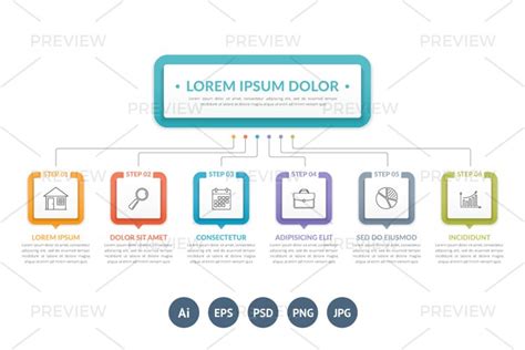 Flowchart With 6 Elements